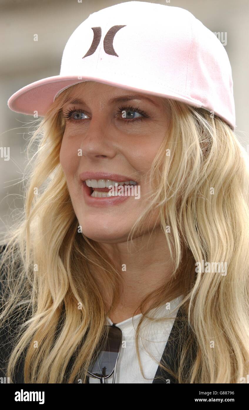 Actress Daryl Hannah leaves the start of the 2005 Gumball 3000 rally ...