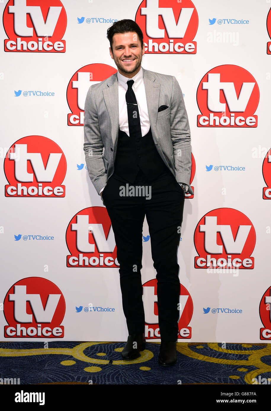 Mark Wright attending the 2015 TV Choice Awards at the Park Lane Hilton ...