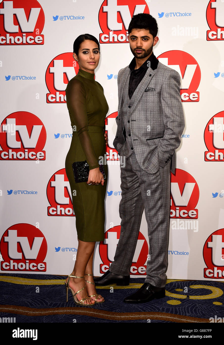 Qasim Akhtar and Sair Khan attending the 2015 TV Choice Awards at the ...