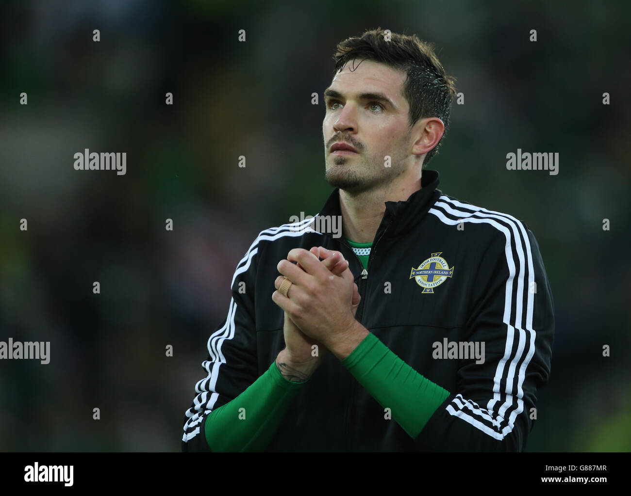 Northern Ireland's Kyle Lafferty before the UEFA European Championship ...