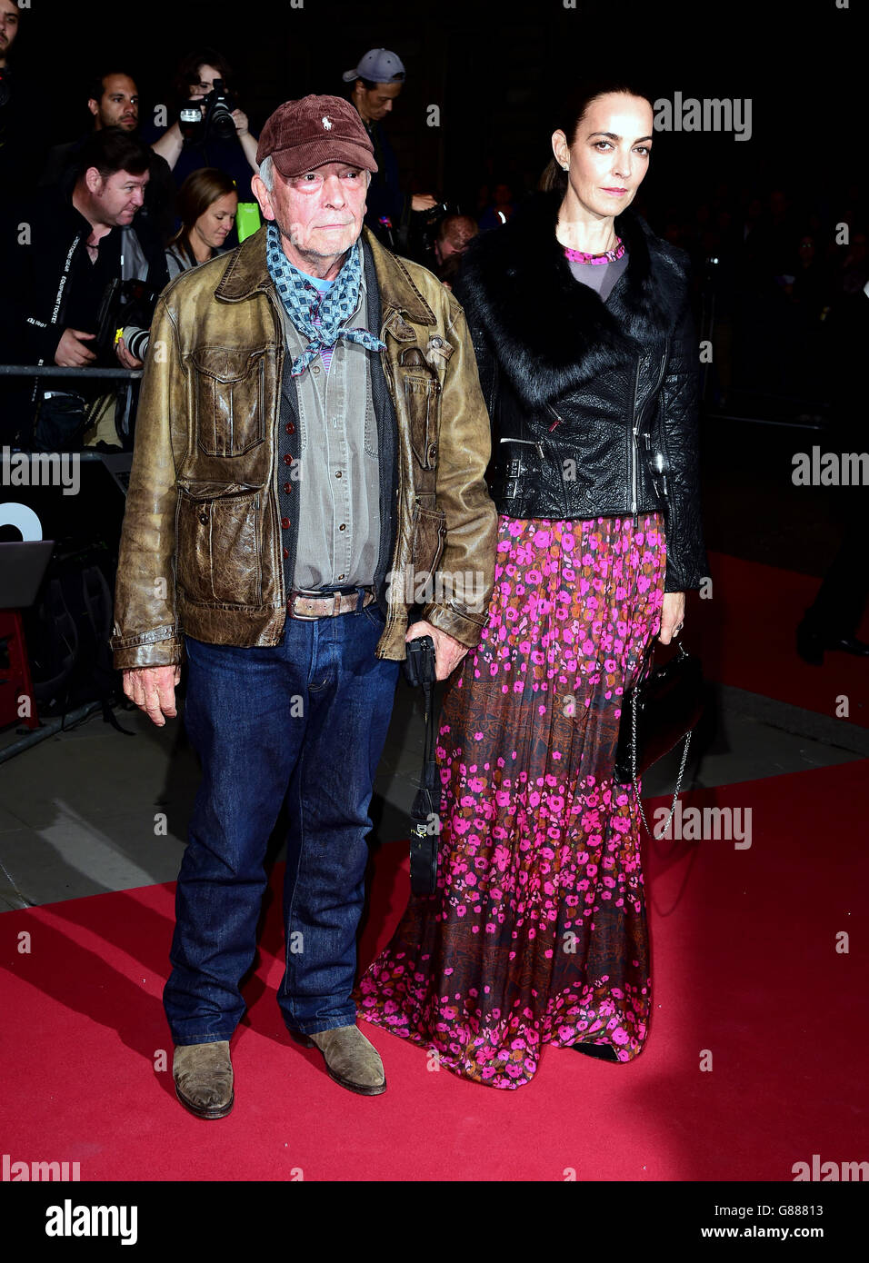 David Bailey and Catherine Dyer attending the 2015 GQ Men of the Year ...