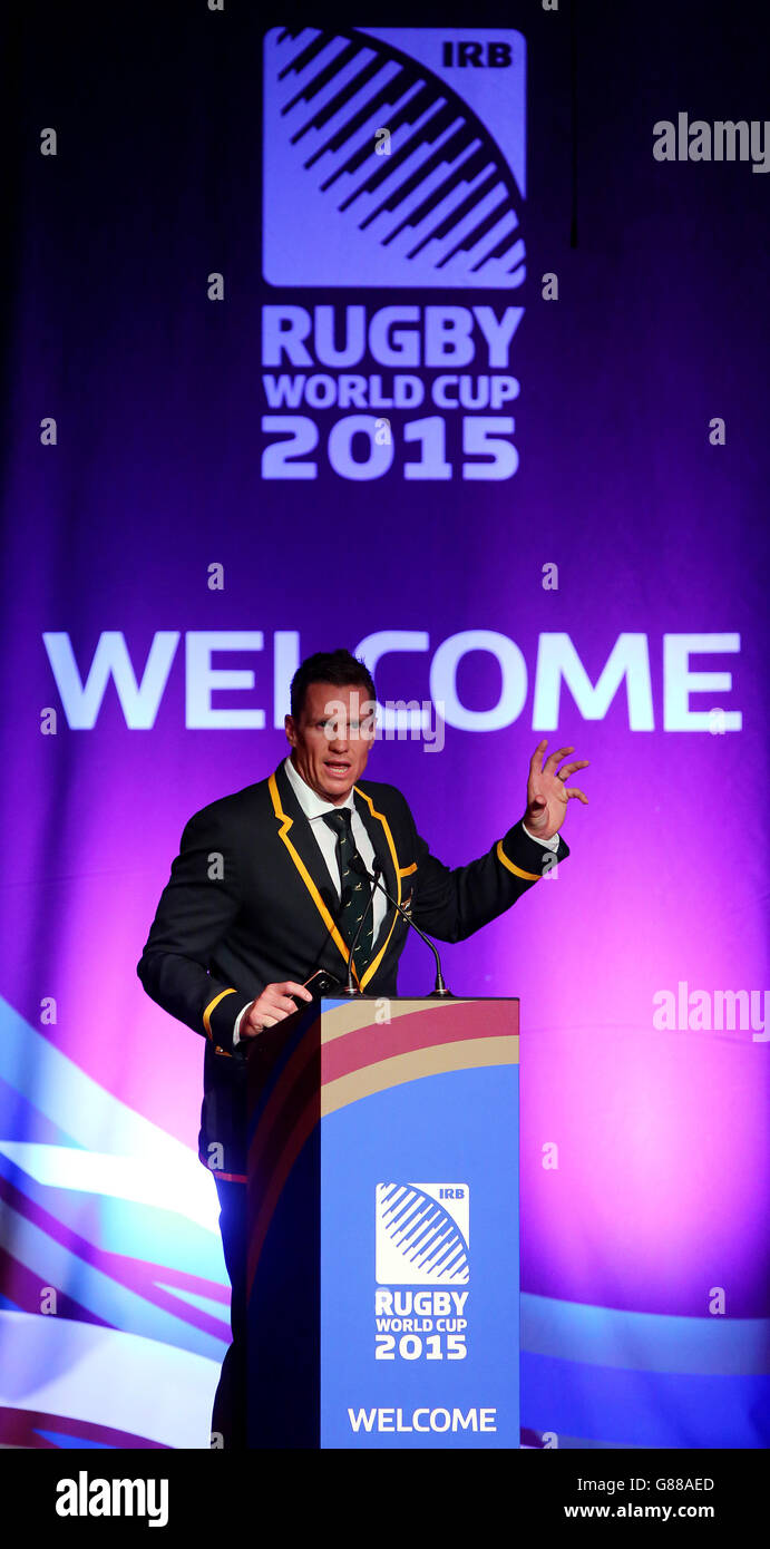 Rugby Union - South Africa Welcome Ceremony - Winter Garden Theatre ...