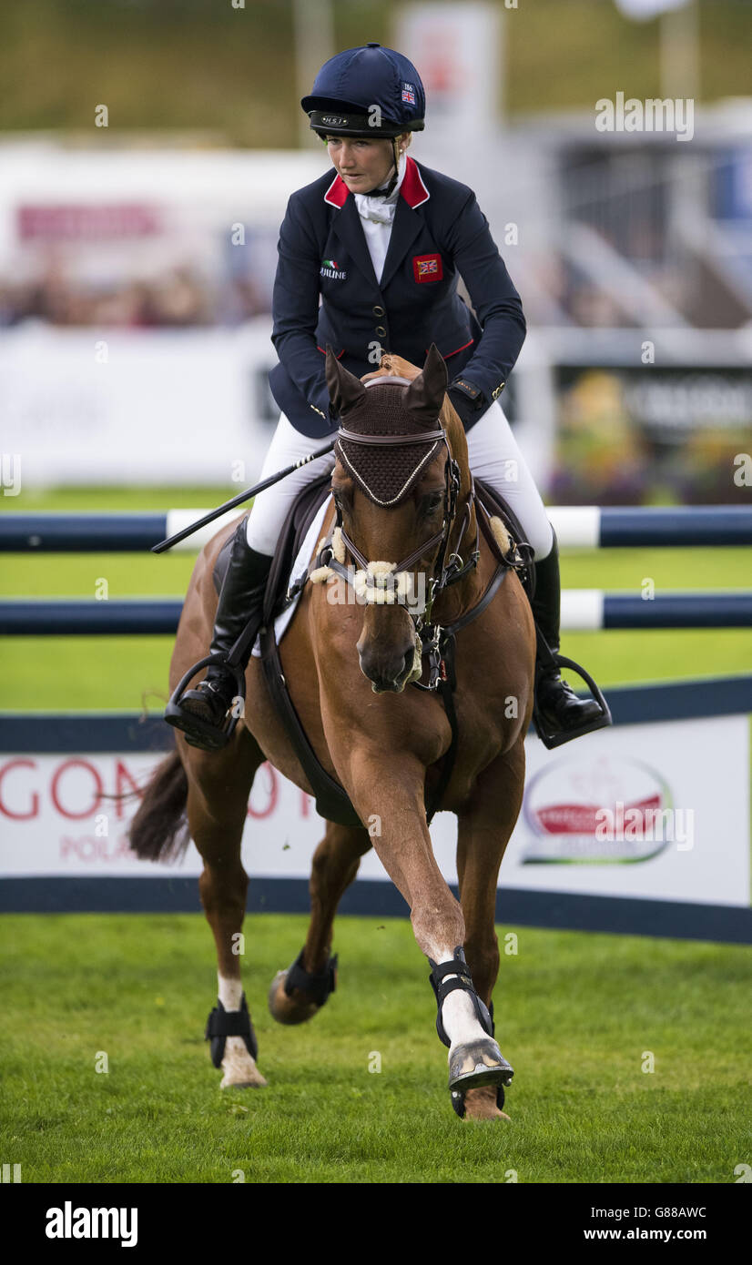 Great Britains Laura Collett on Grand Manoeuvre during day four of the ...