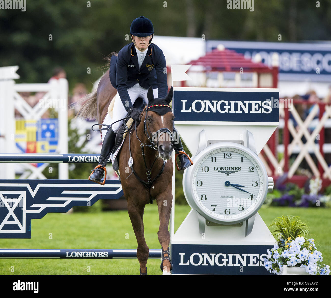 Germanys Sandra Auffarth on Opgun Louvo during day four of the 2015 ...