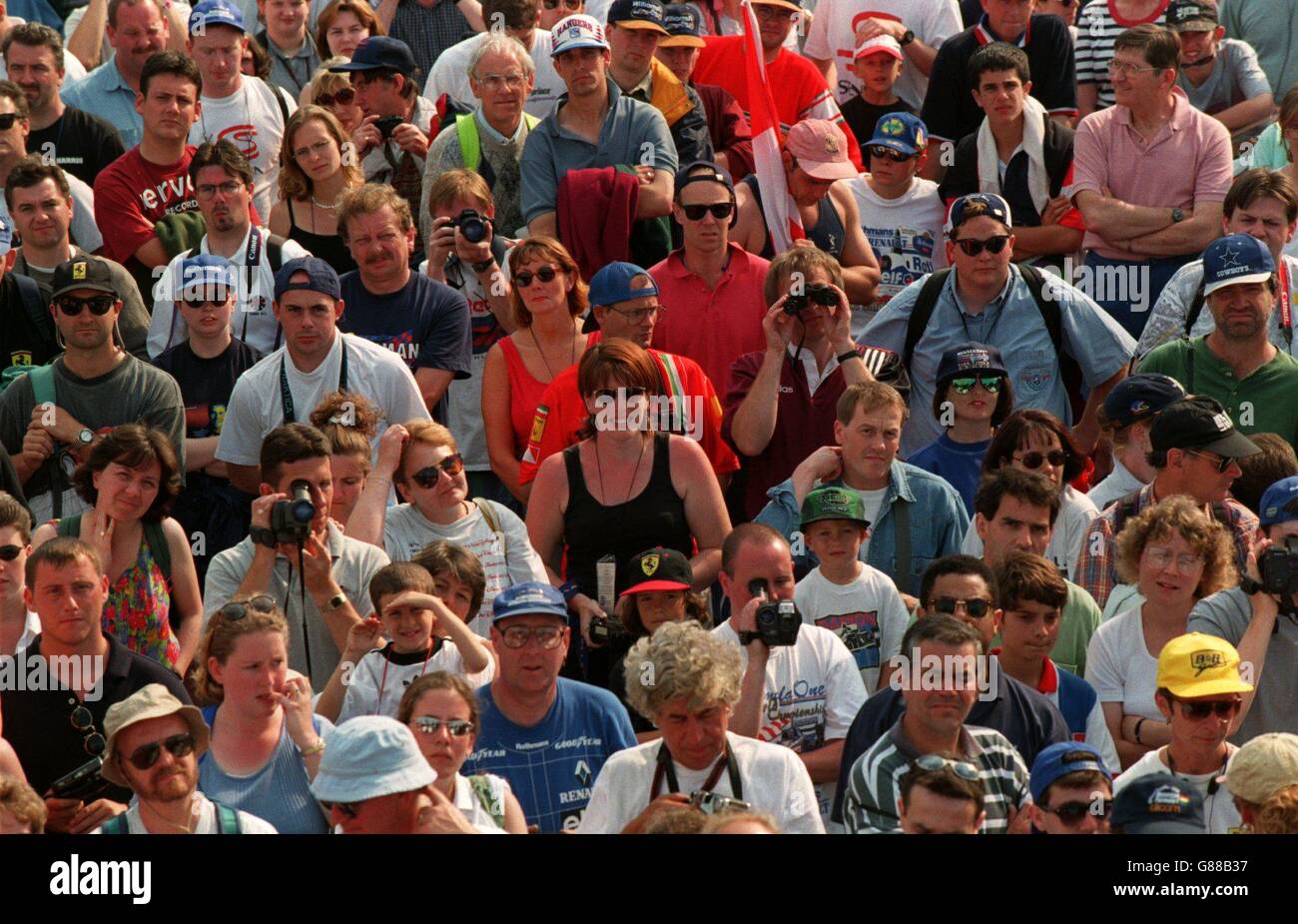 Motor Racing - British Grand Prix. The crowds at the British Grand Prix ...