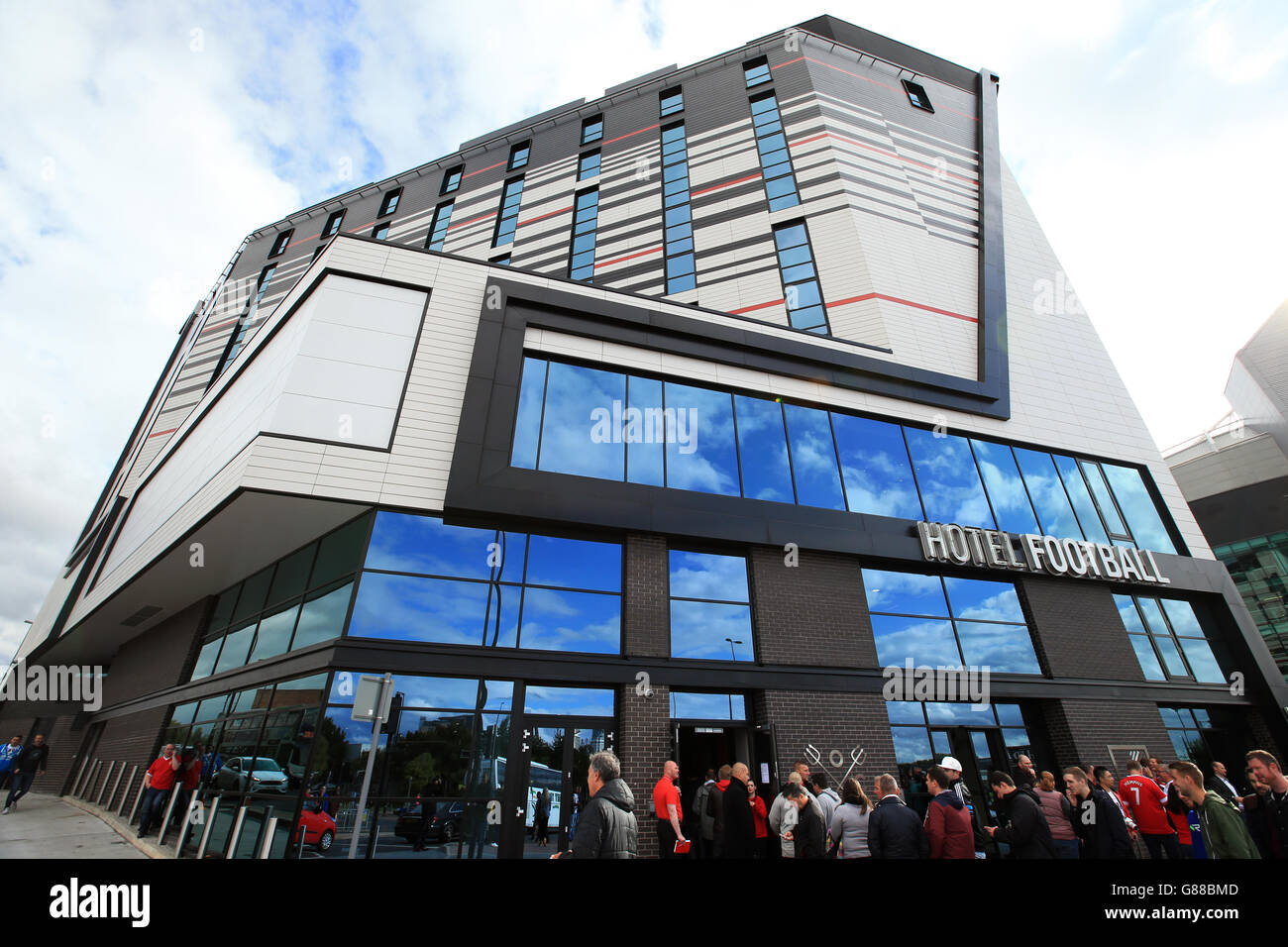 A general view of Hotel Football, the football-themed hotel overlooking ...