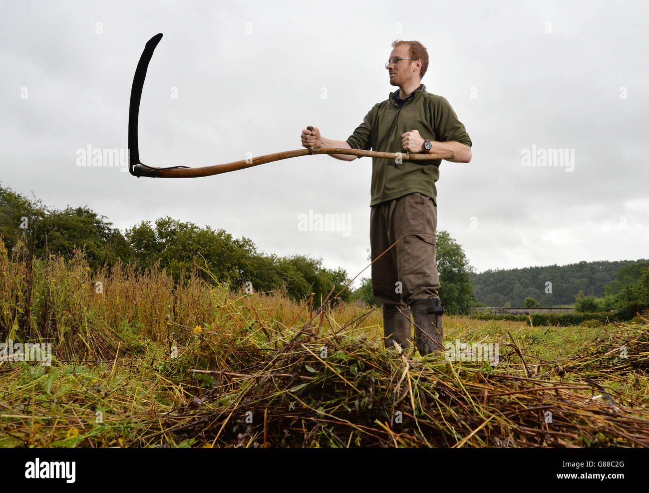 Traditional scythes hi-res stock photography and images - Alamy