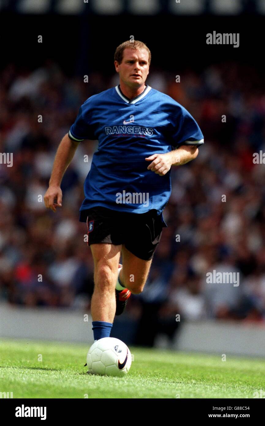 Soccer - Friendly - Rangers A v Rangers B. Paul Gascoigne, Rangers ...