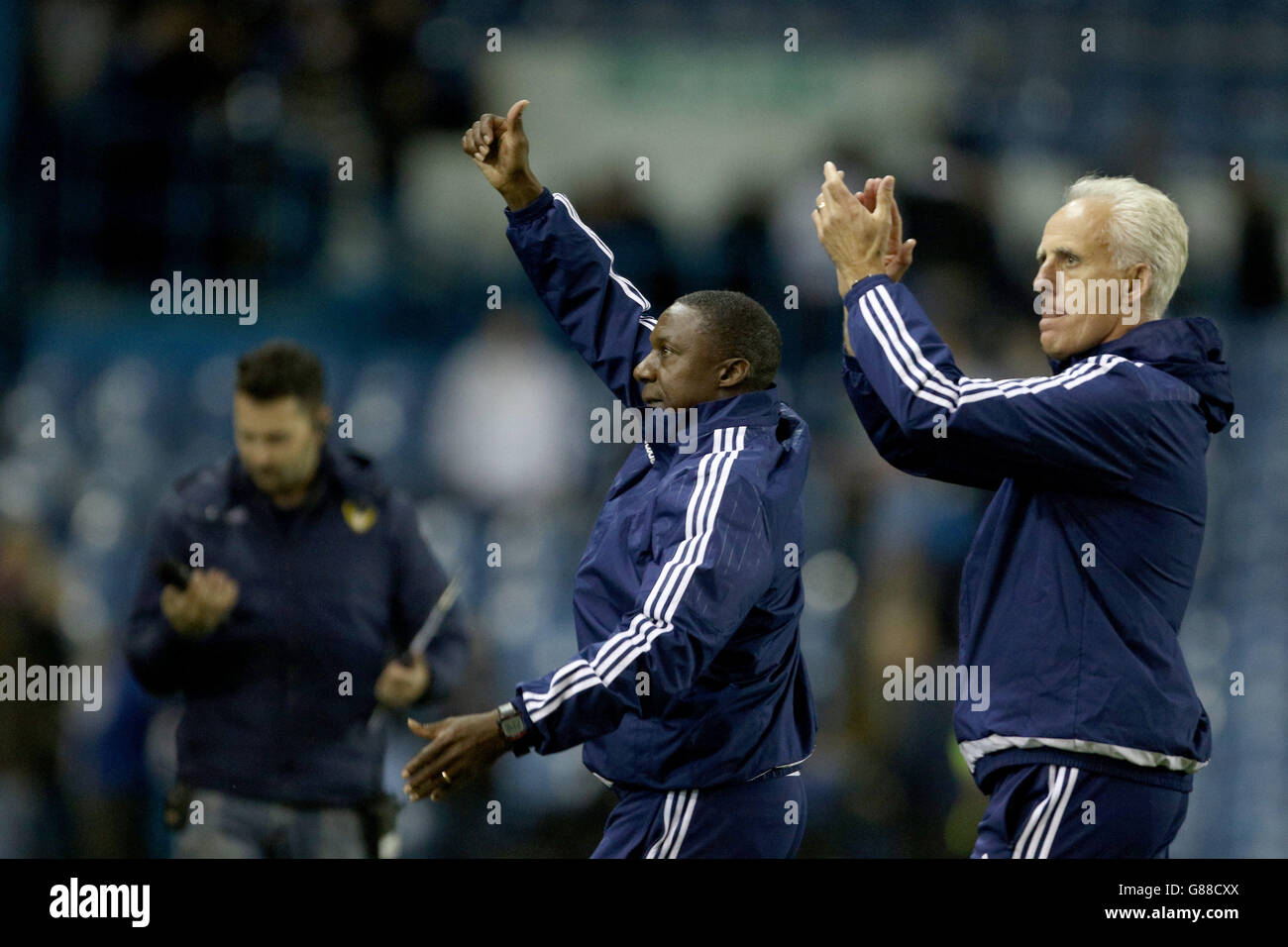 Ipswich Town manager Mick McCarthy (right) and assistant Terry Connor ...