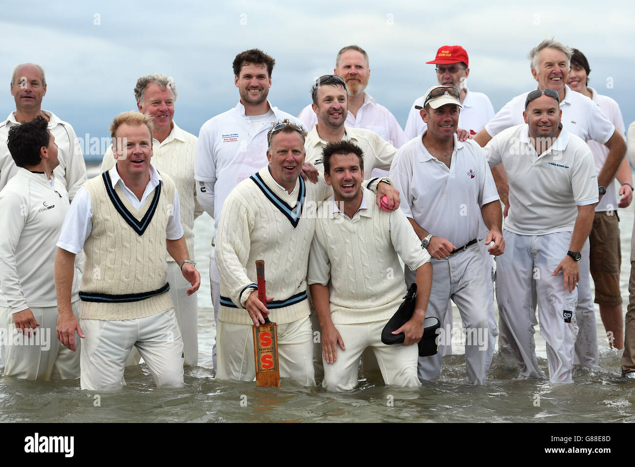 Bramble Bank Cricket Match Stock Photo - Alamy