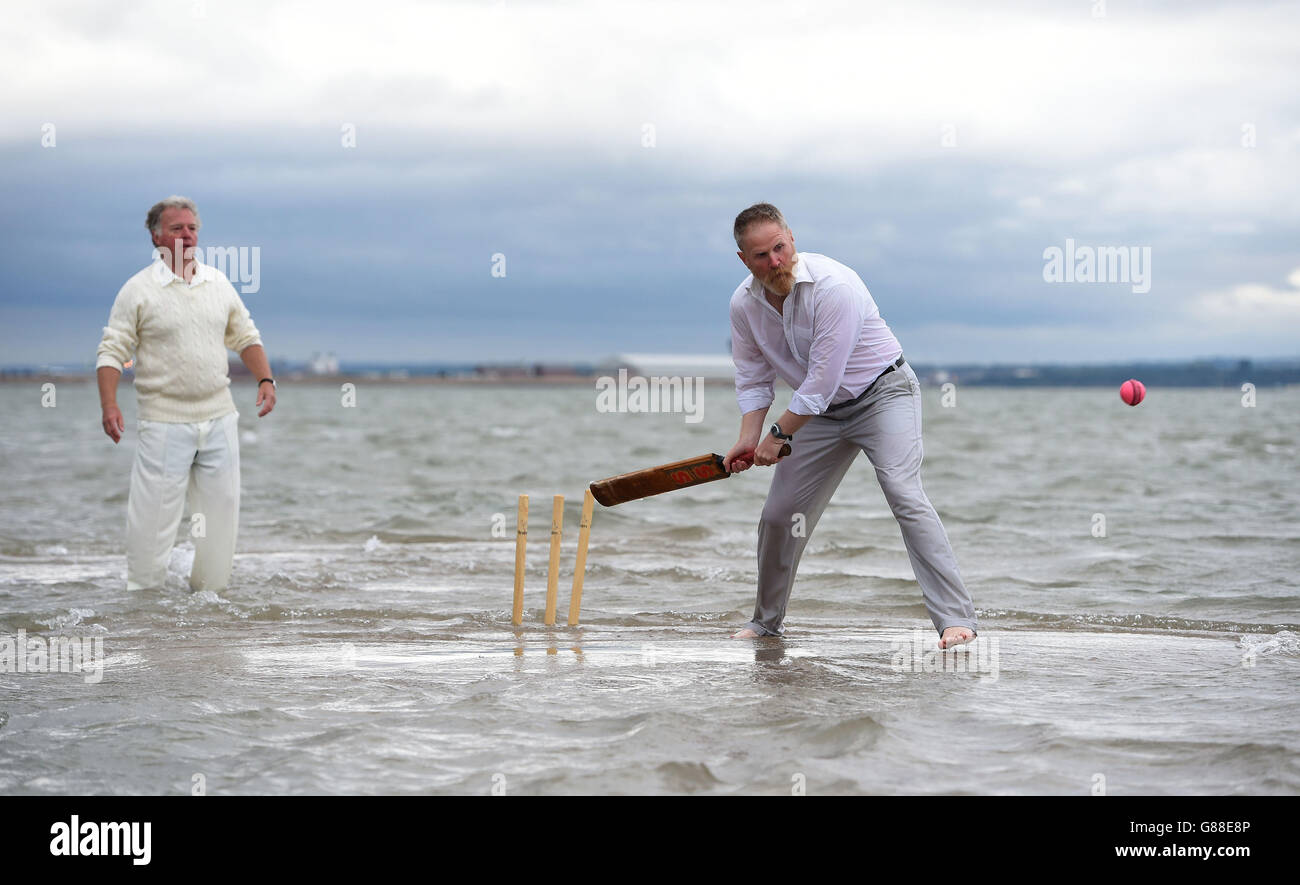 Annual bramble bank cricket match hi-res stock photography and images ...
