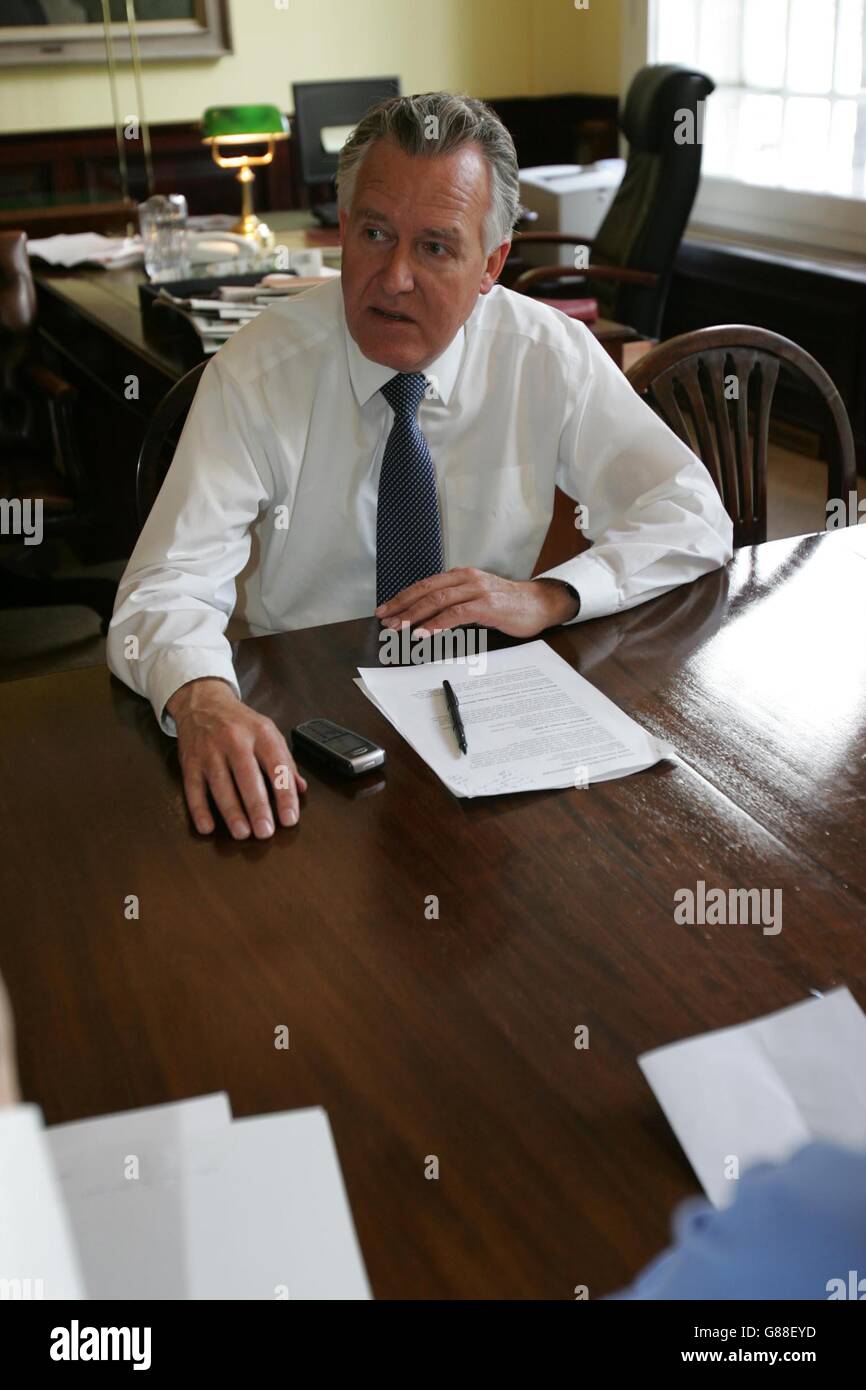 The Secretary of State for Northern Ireland, Peter Hain MP, takes a ...