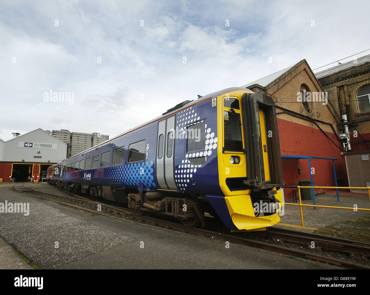 The first of 40 new-look ScotRail trains, part of a £14 million ...