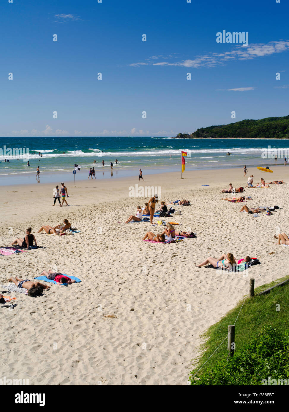 Byron bay sunbathing hi-res stock photography and images - Alamy