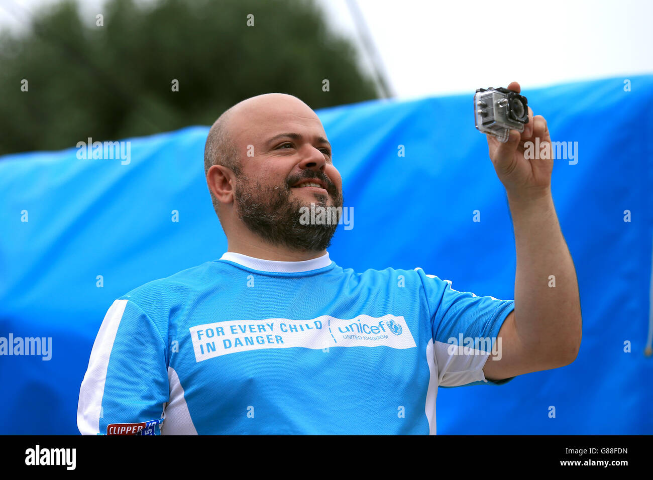 Chris Silverthorne of team Unicef during day nine of the Clipper Round ...