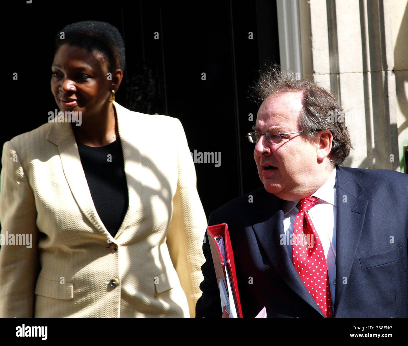 Britain's leader of the House of Lords Baroness Amos, left, and the Lord Chancellor Lord ...