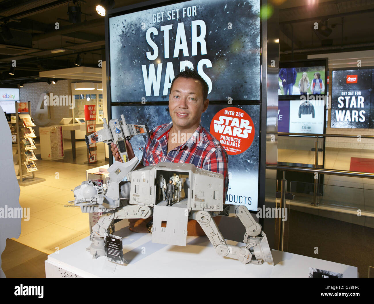 EDITORIAL USE ONLY Keith Guppy, the owner of the UK's largest Star Wars ...