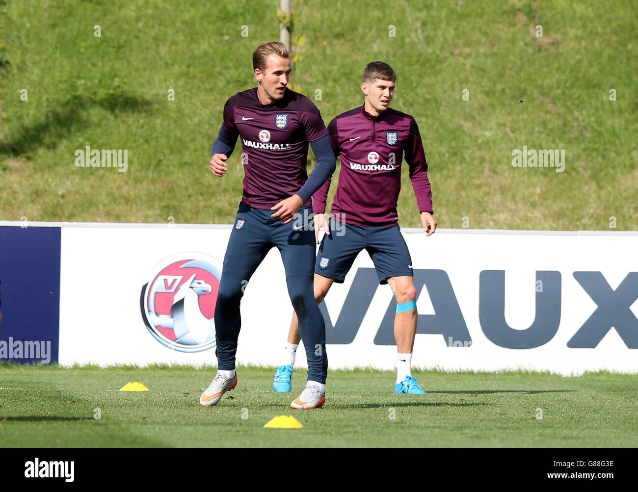 Englands john during training session at st georges park hi-res stock ...