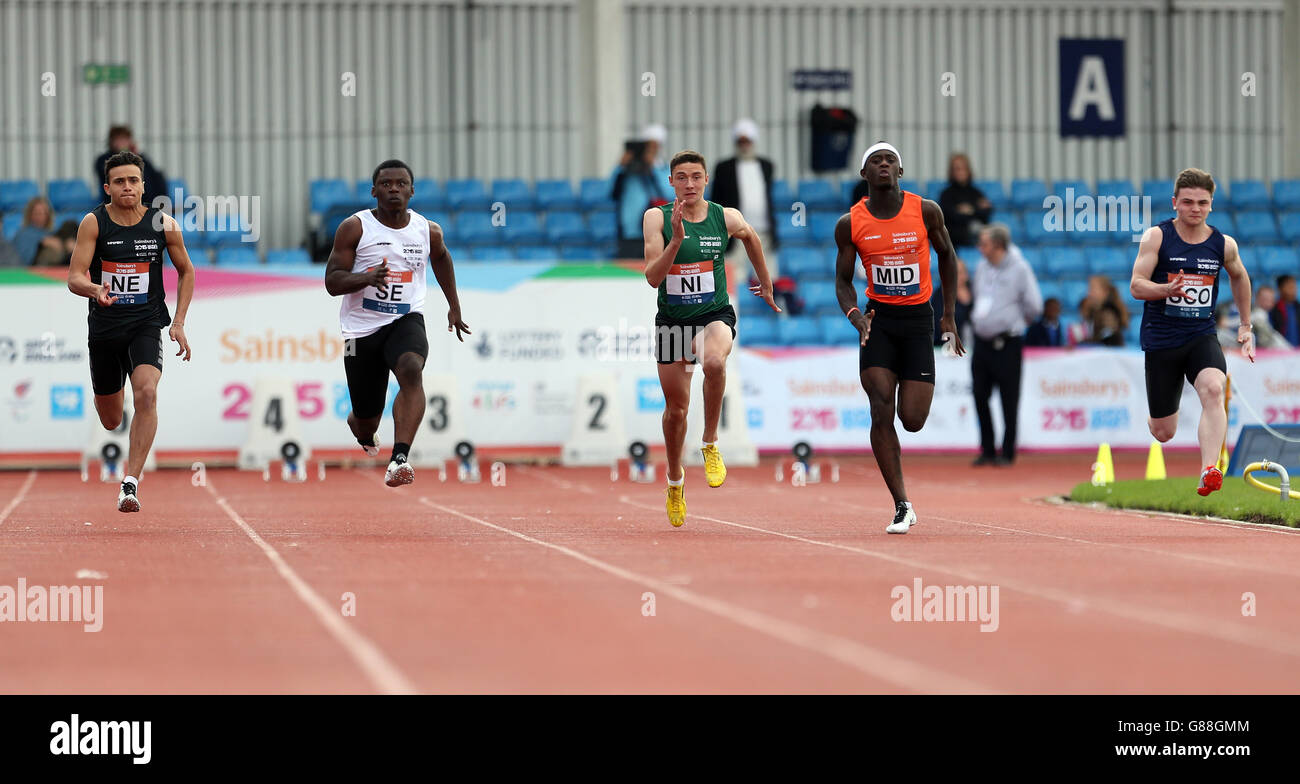(l-r) Dominic Singh, Camron Lyttle, Aaron Sexton, Kaie Chambers-Brown ...