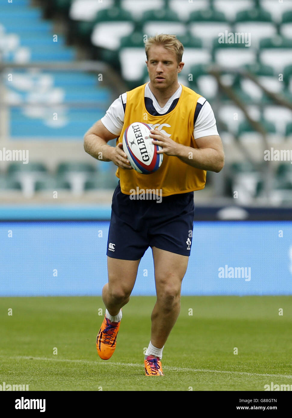 Ireland's Luke Fitzgerald during the captains run at Twickenham Stadium ...