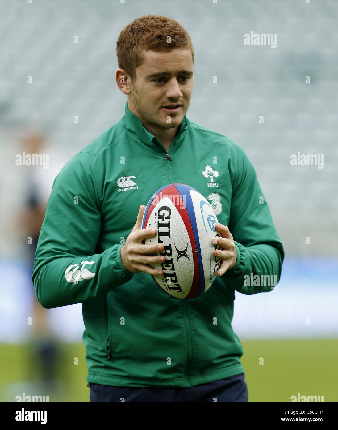 Ireland's Paddy Jackson during the captains run at Twickenham Stadium ...