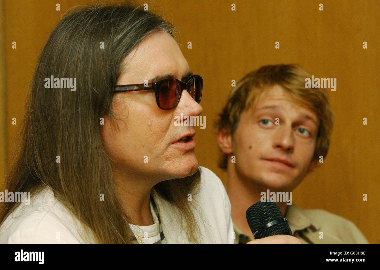 Director Stephen Woolley and actor Leo Gregory during a press ...