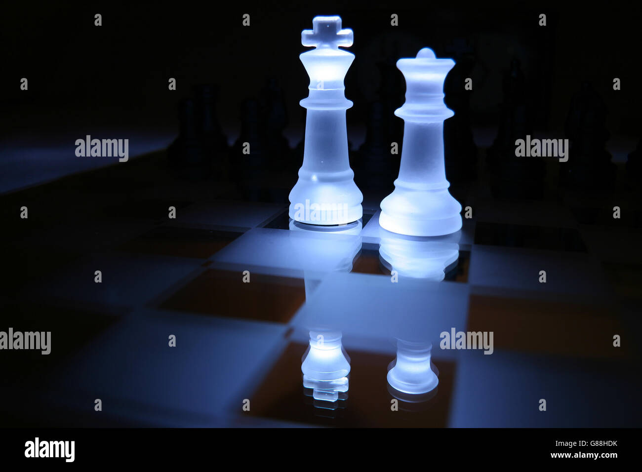 Two chess pieces on chess board Stock Photo - Alamy Two chess pieces on chess board Stock Photo - Alamy