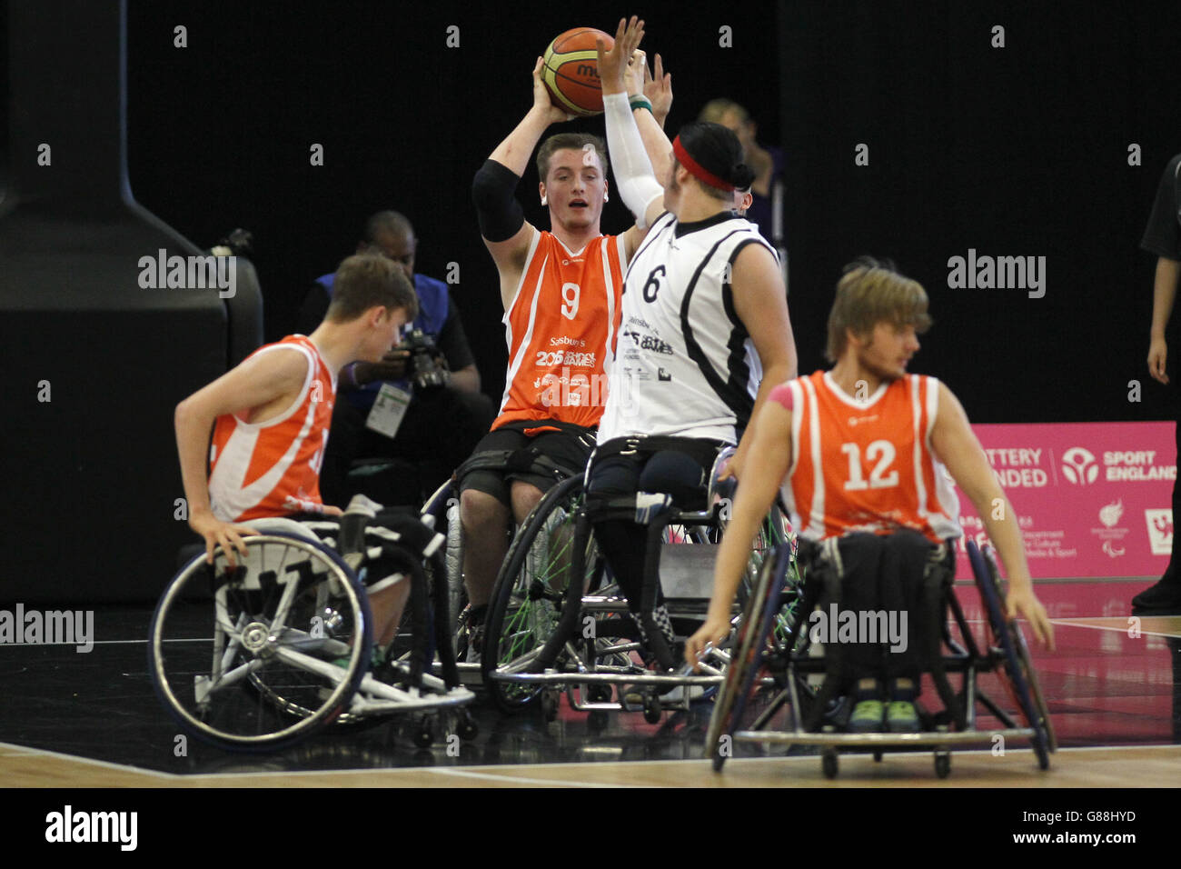 Action between England North and England Central in the wheelchair ...