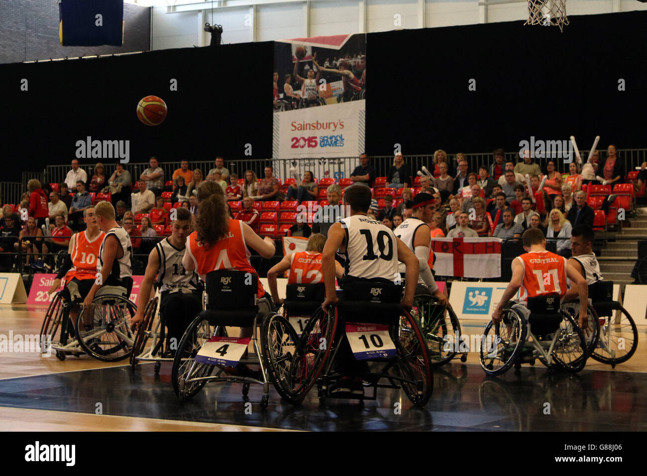 Action between England North and England Central in the wheelchair ...