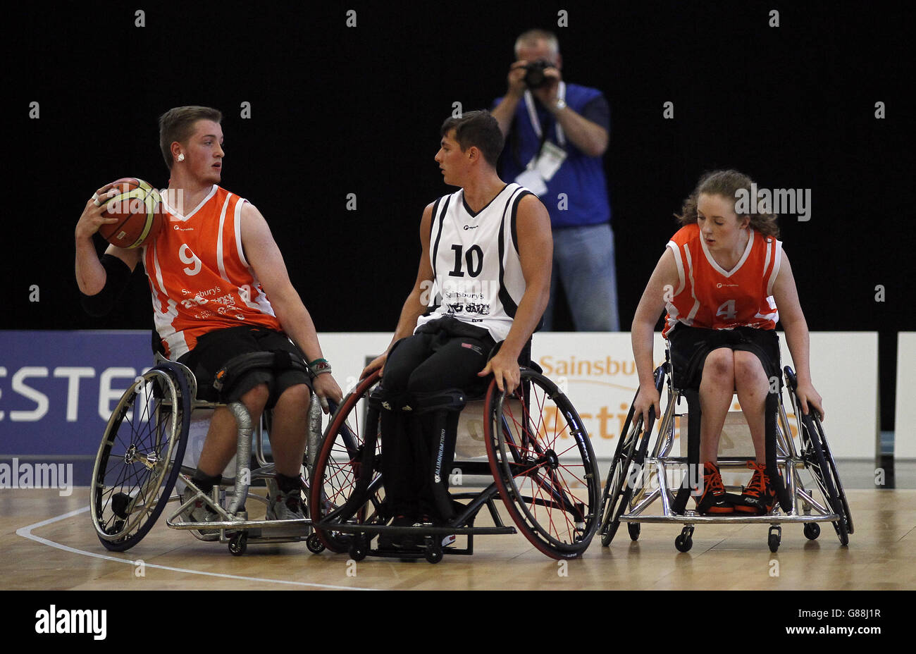 Action between England North and England Central in the wheelchair ...