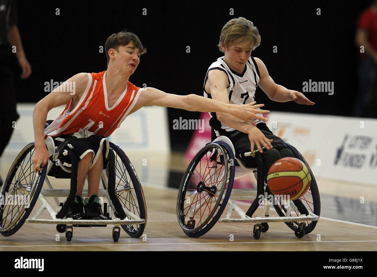 Action between England North and England Central in the wheelchair ...