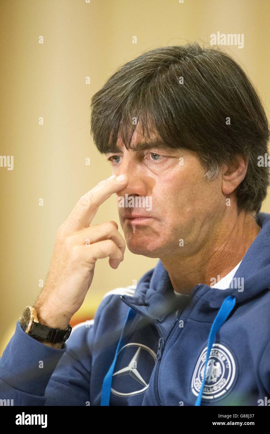 Germany manager Joachim Loew during the press conference at the Hilton ...