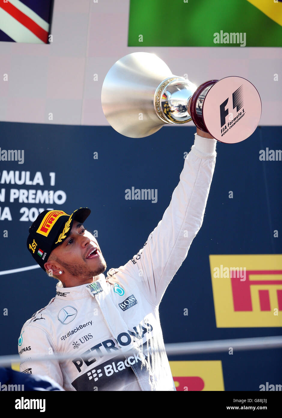 Lewis hamilton 2015 italy hi-res stock photography and images - Alamy