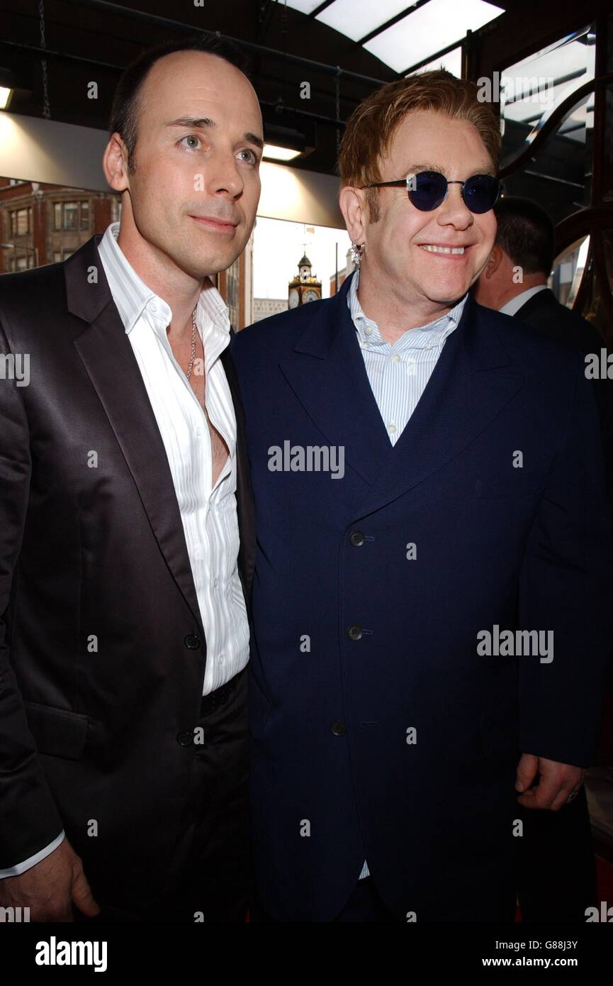 Sir Elton John (right) and his partner David Furnish Stock Photo - Alamy