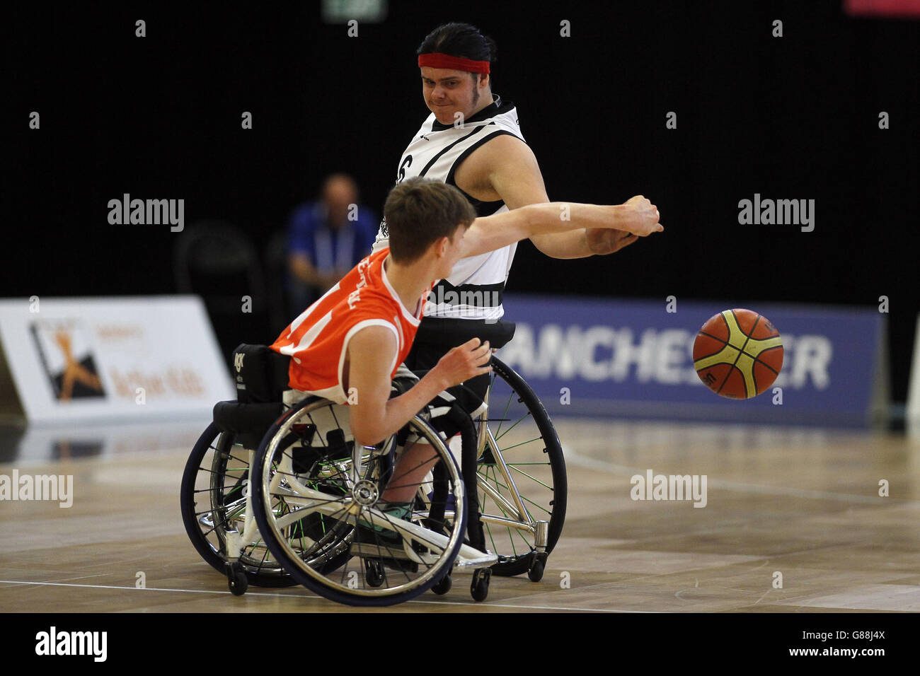 Action between England North and England Central in the wheelchair ...
