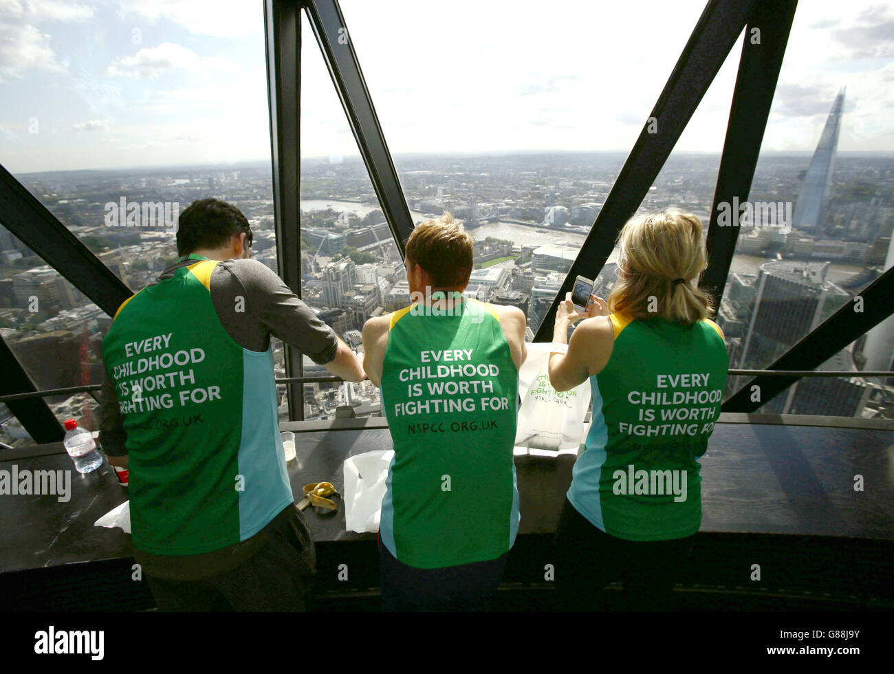 Nspcc celebrity gherkin challenge hi-res stock photography and images ...
