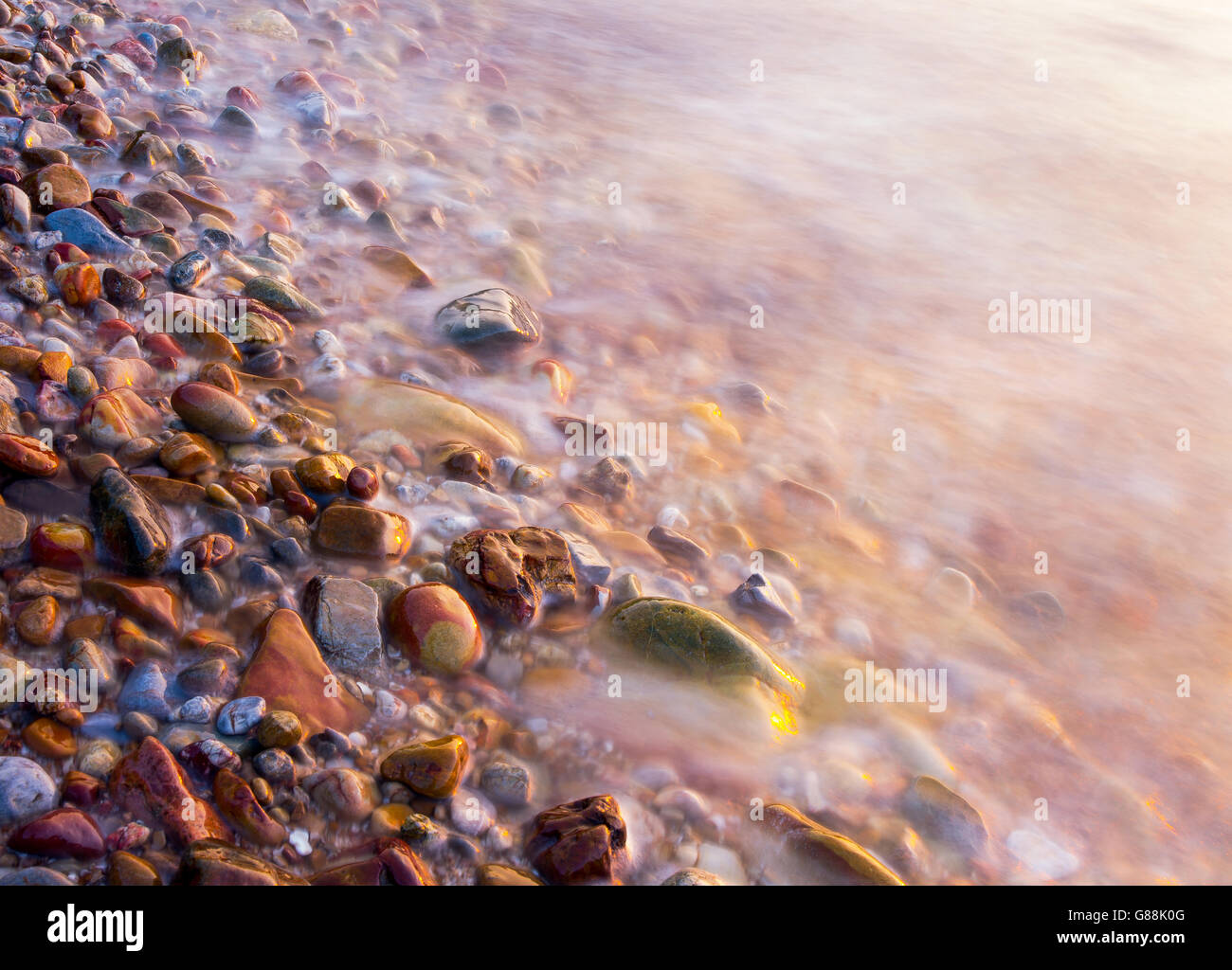 Gold pebbles hi-res stock photography and images - Alamy