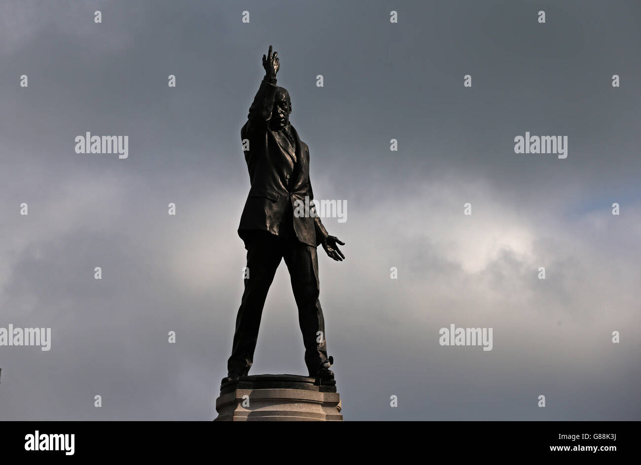 The Lord Edward Carson Statue in the grounds of Stormont in Belfast as ...
