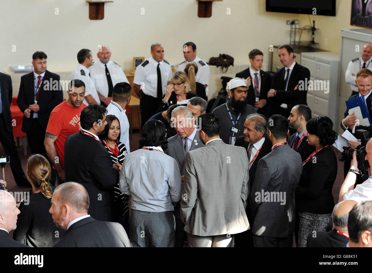 The Prince of Wales during a visit to HMP Leeds, West Yorkshire, where ...