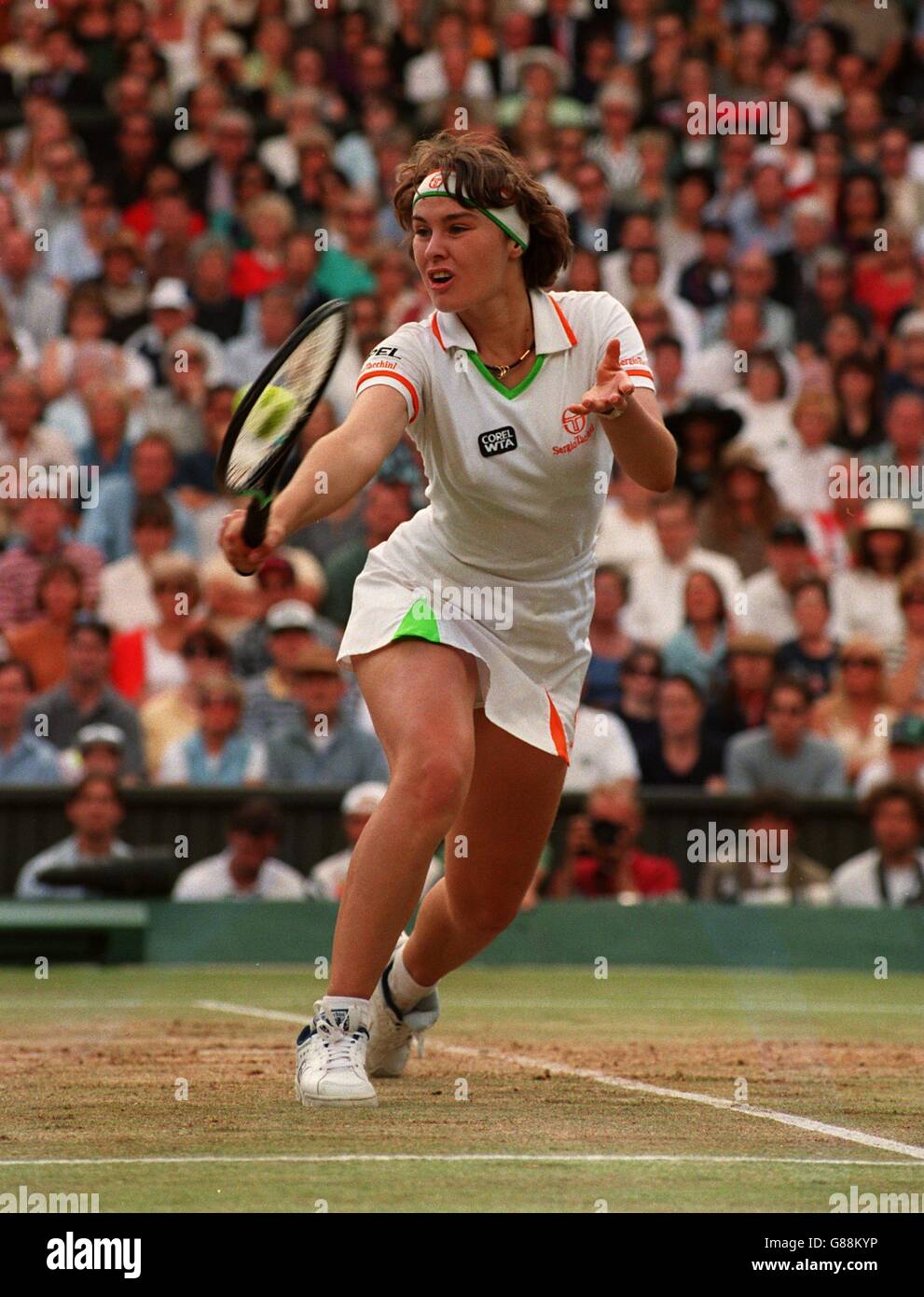 Wimbledon. Martina Hingis Stock Photo - Alamy