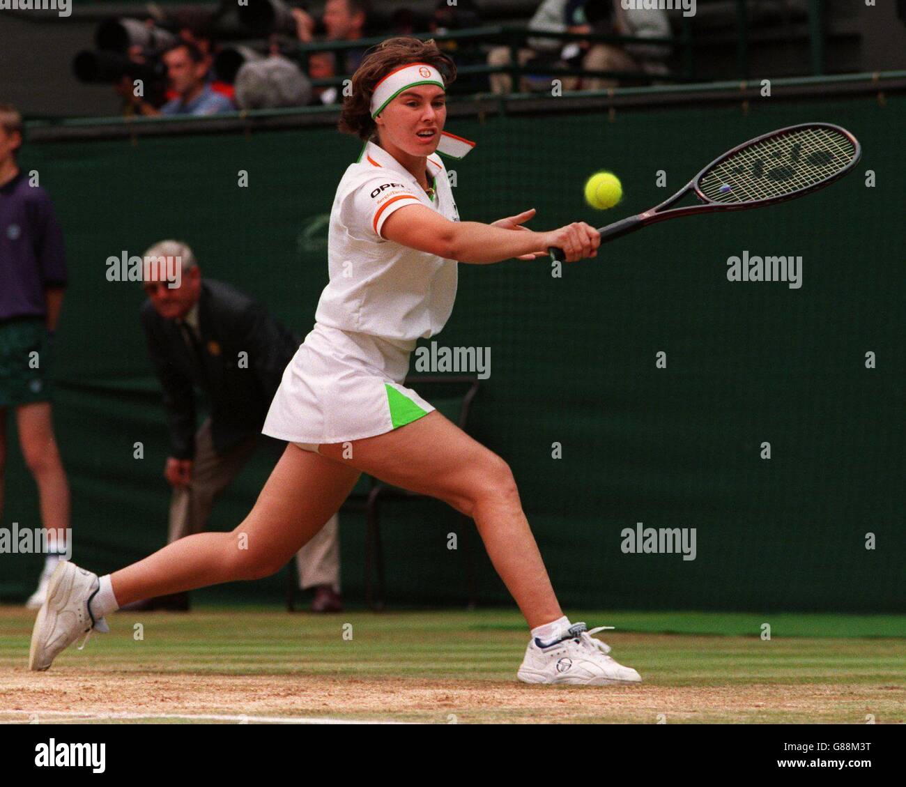 Wimbledon. Martina Hingis Stock Photo - Alamy