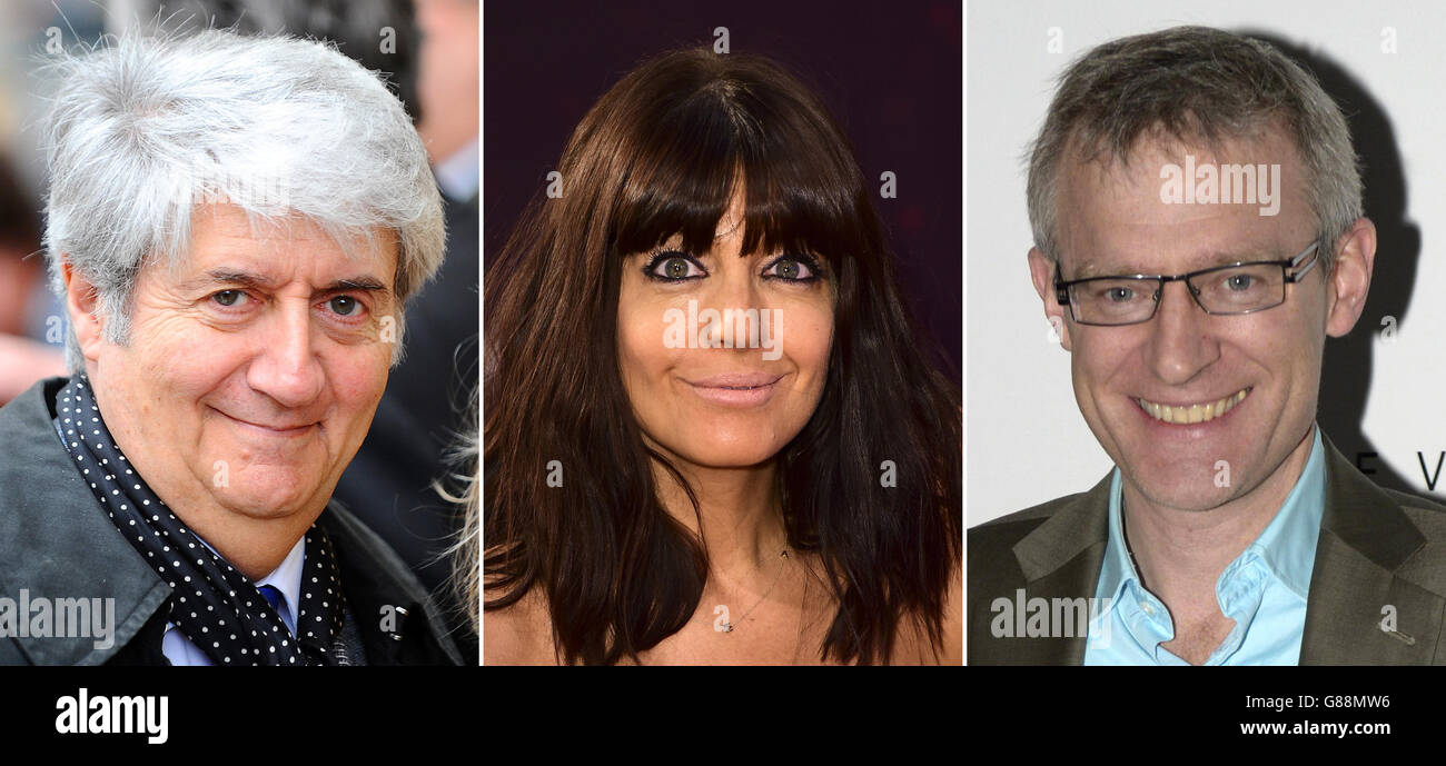 File photos of (from the left) Tom Conti, Claudia Winkleman and Jeremy ...