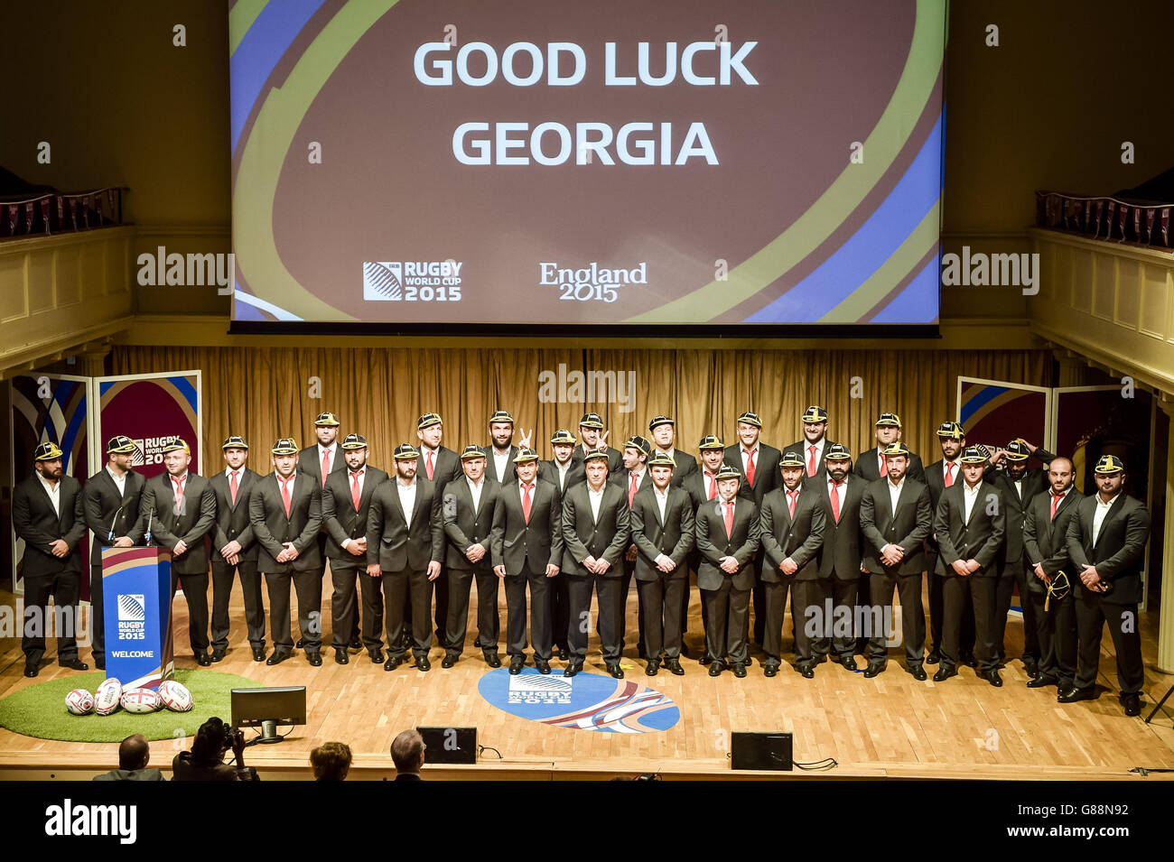 Rugby Union - Georgia Welcome Ceremony - St George's. The Georgia Rugby ...