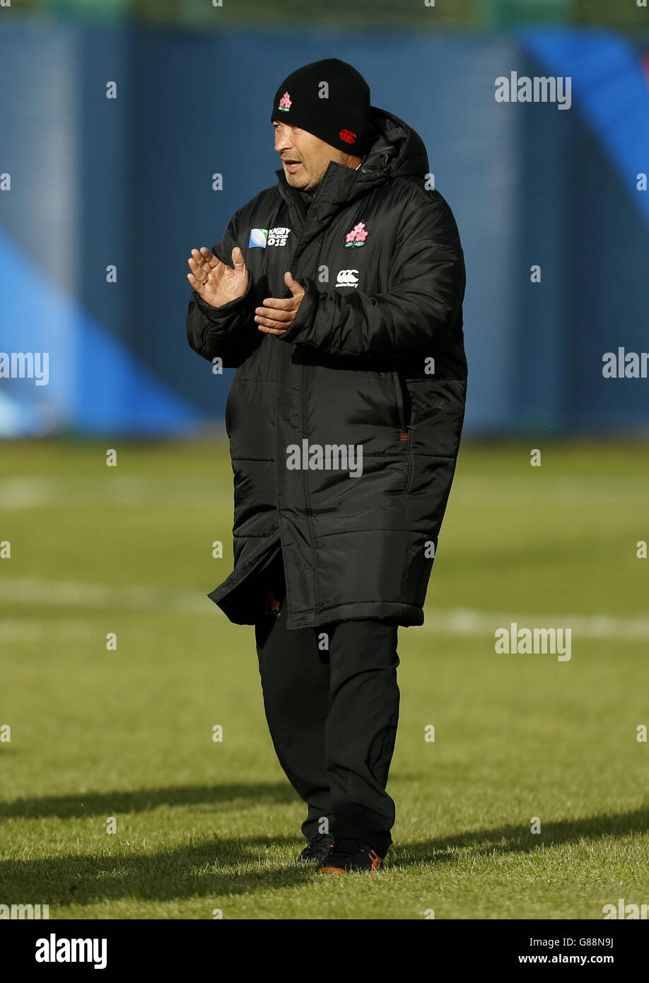 Rugby union japan training session brighton college hi-res stock ...