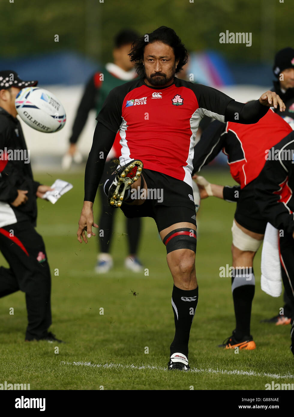 Japans hitoshi ono training session brighton college hi-res stock ...