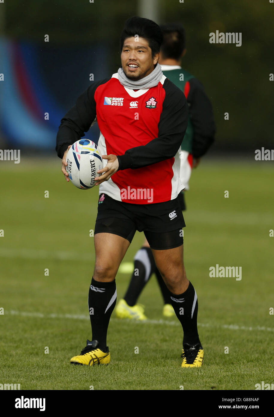 Rugby union japan training session brighton college hi-res stock ...