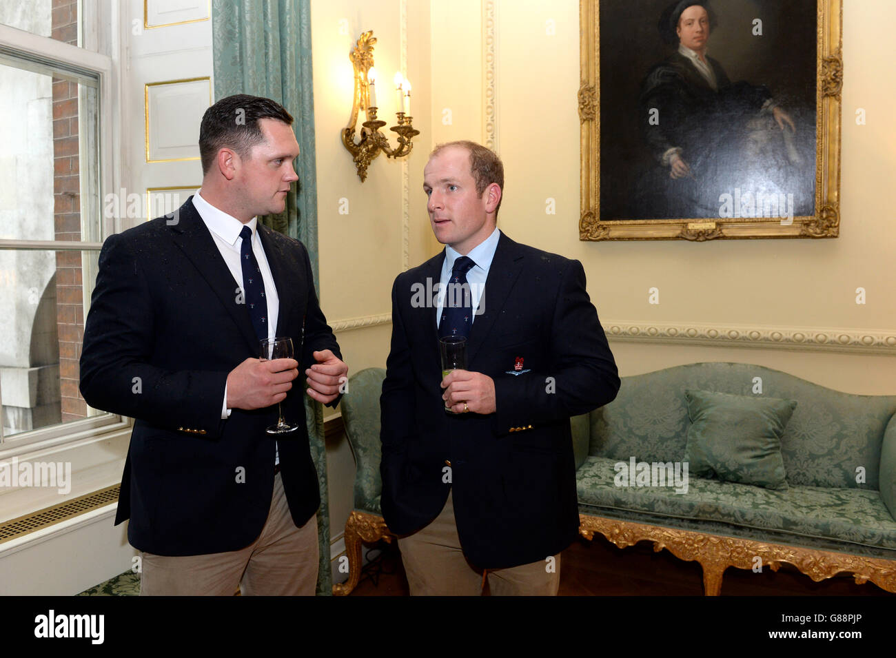 Corporal Jake Wray (left) and Lieutenant Commander Jonathan Parker ...