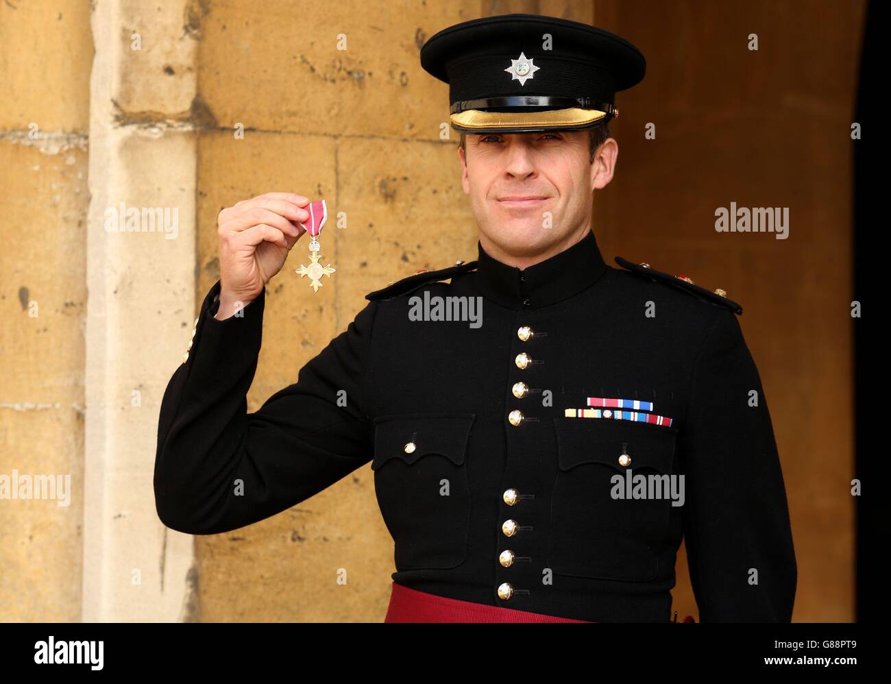 Lieutenant Colonel Michael Stewart after receiving an MBE (Member of ...