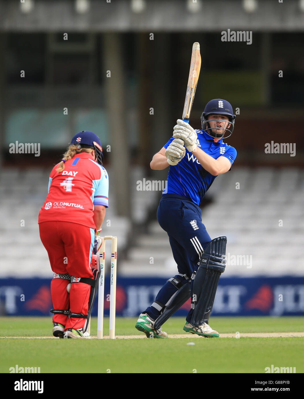 England Physical Disability Team's Jamie Goodwin hits a boundary ...