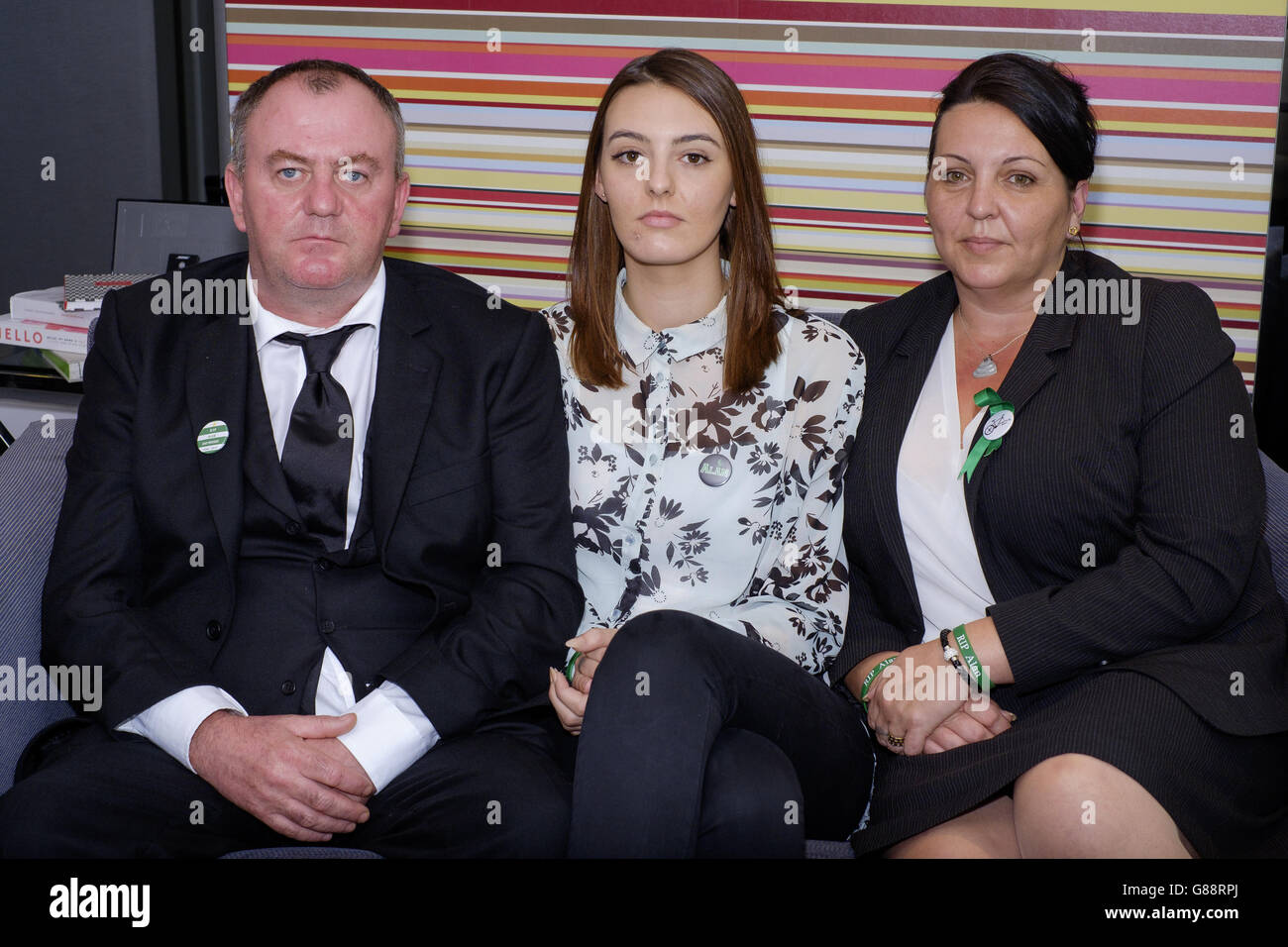 Left and michelle cartwright mother joshua williams hi-res stock ...